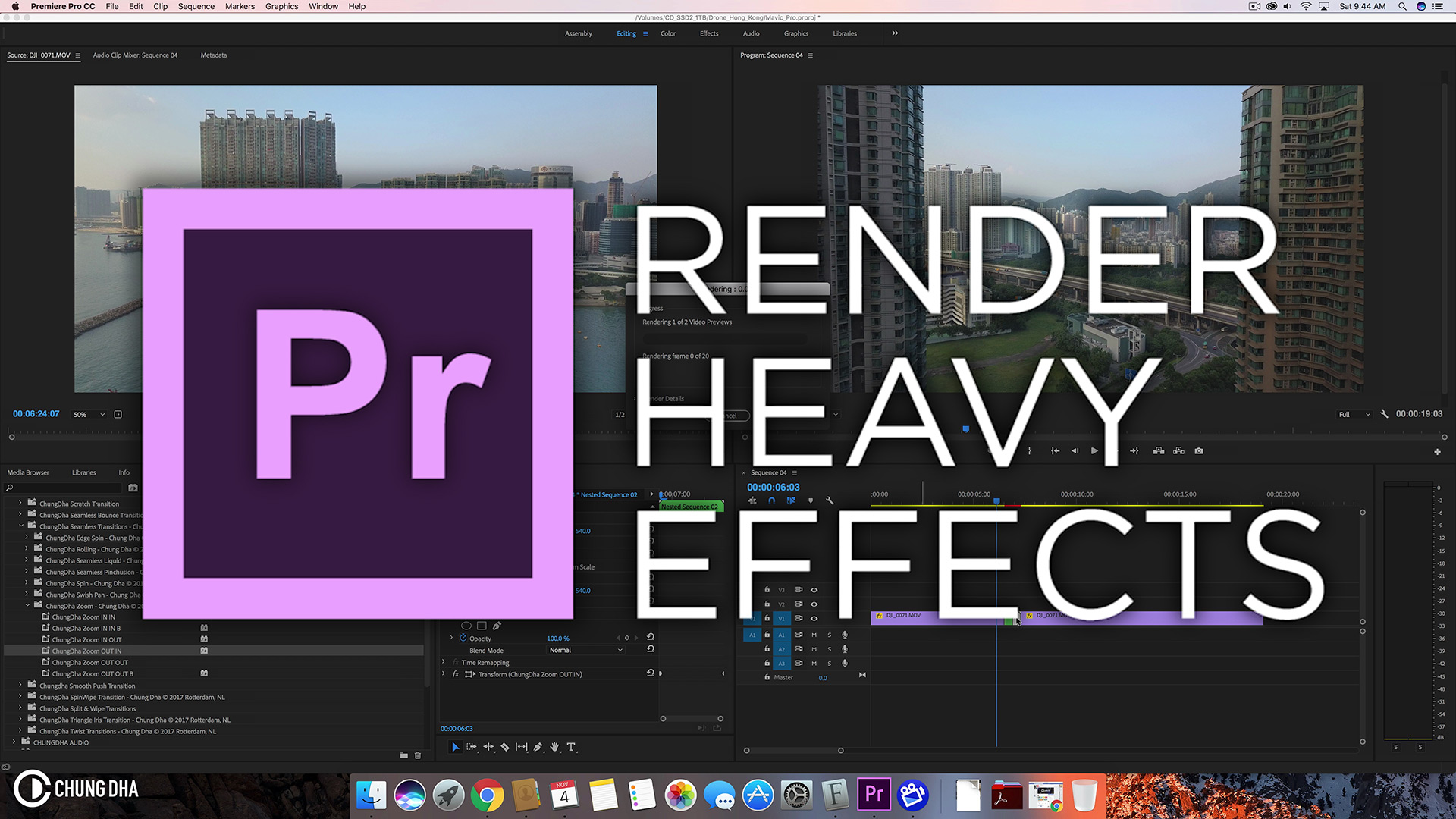 Render Heavy Effects tutorial in Premiere Pro – Chung Dha